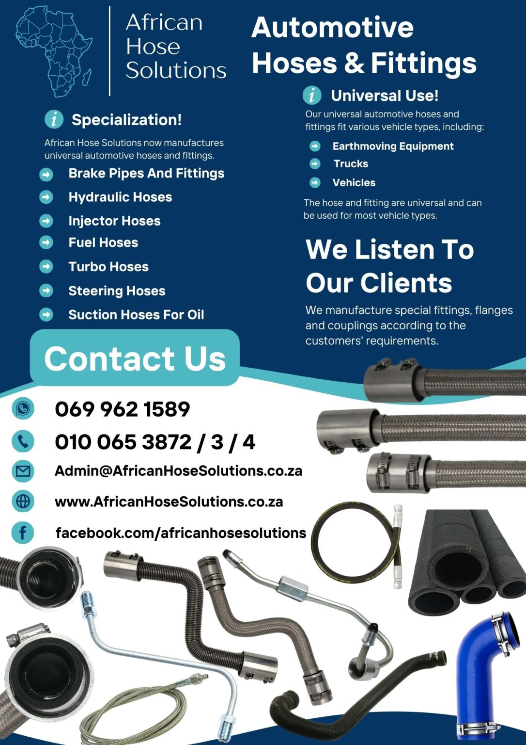 Automotive Hoses and Fittings - African Hose Solutions